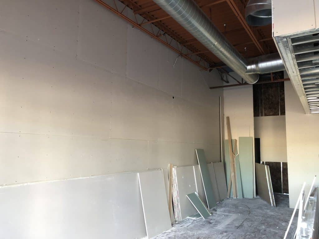 2nd Side of Drywall Installed at Balboa's | Emerald Inc.