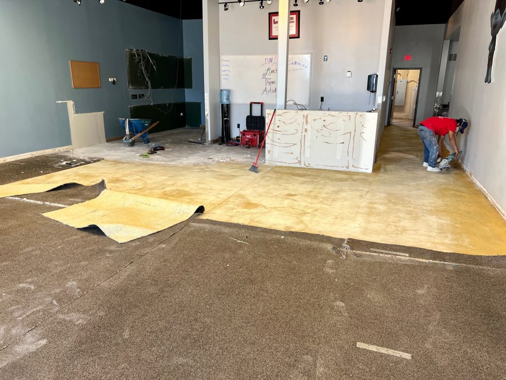 Demolition and Floor Prep. at Gryphen (Chandler) | Emerald Inc.